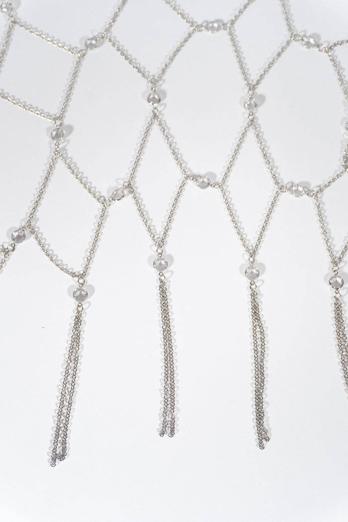 Rhinestone Drape Body Chain