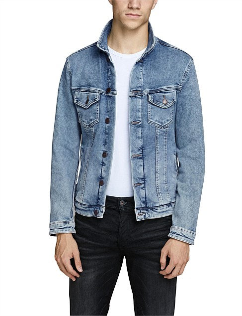 Jack & Jones Blue Denim Alvin Jacket - Blue Denim – FOREVER 21