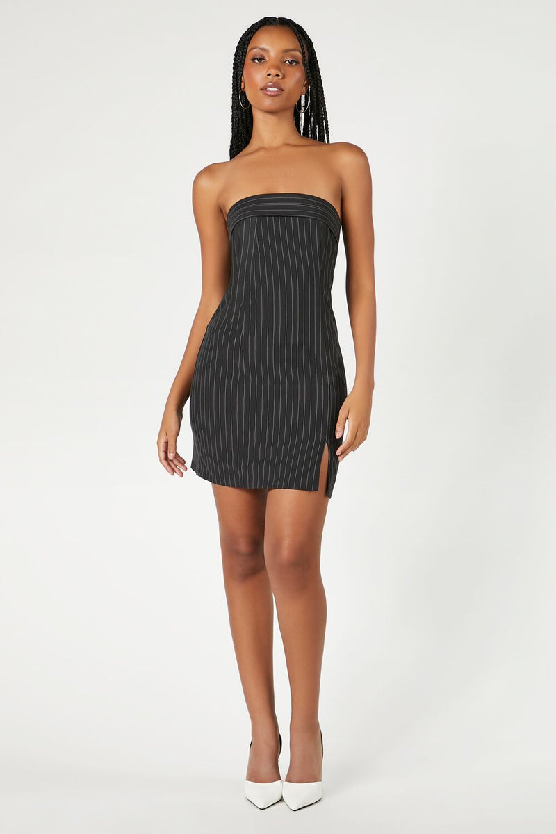 Pinstriped Mini Dress