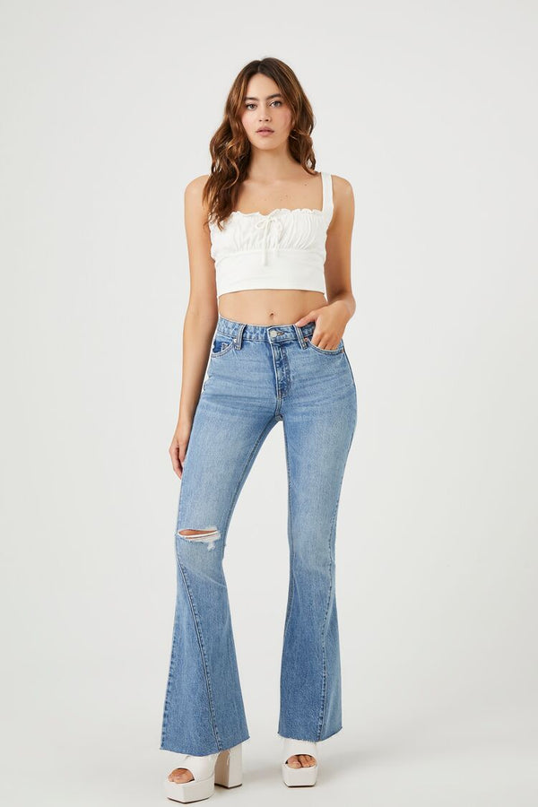 Shirred Crop Top