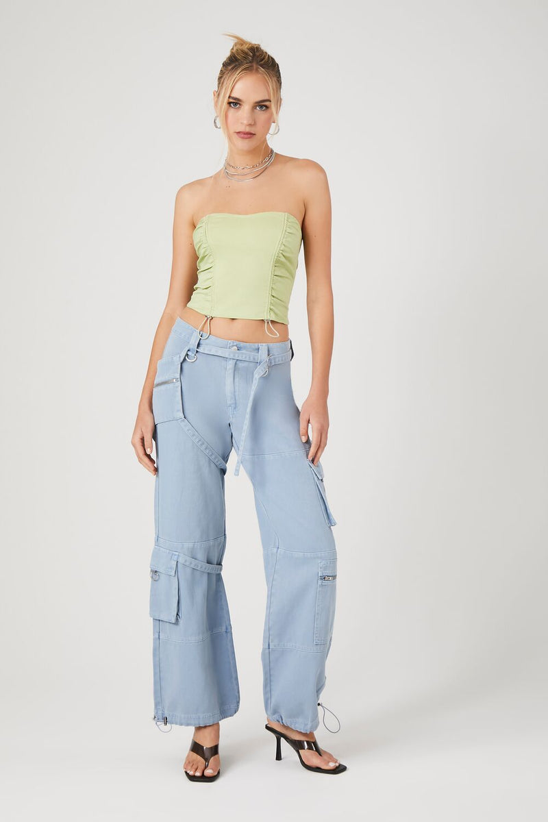 Toggle Drawstring Tube Top