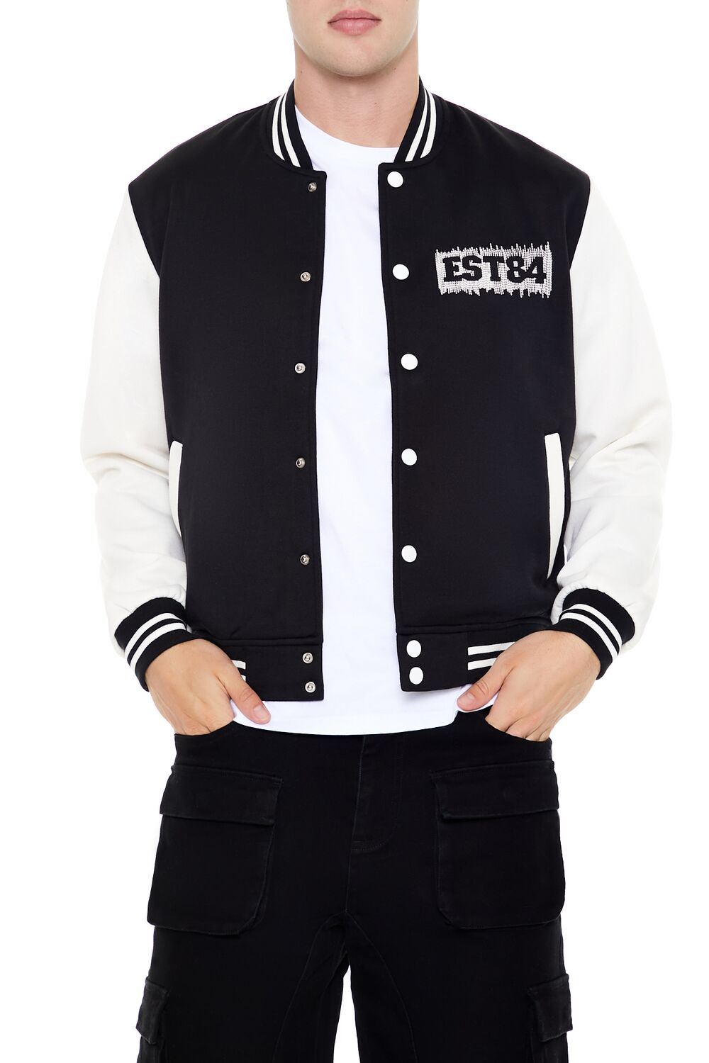 Embroidered EST84 Bomber Jacket